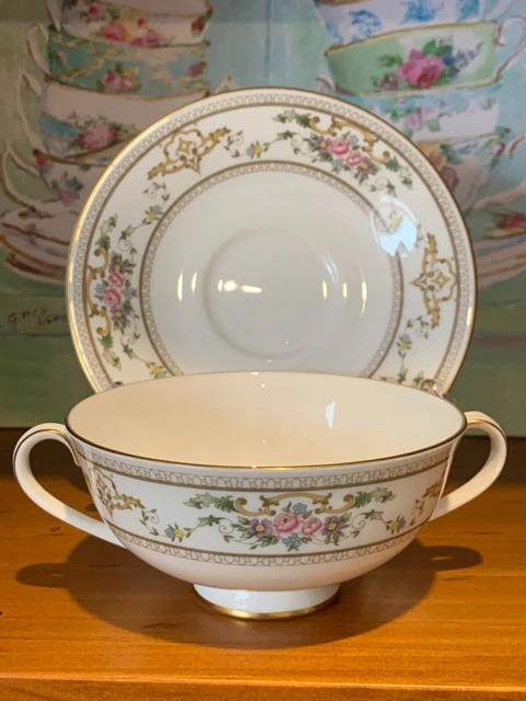 ROYAL DOULTON VINTAGE "Alton" Cream Soup Bowl & Underplate - Elegant ...