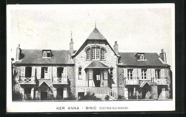 CPA BINIC, KER Anna, vue du bâtiment 1928 EUR 3,00 - PicClick FR