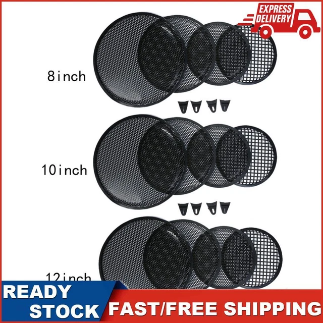 8/10/12 INCH MESH Protector Black Metal Mesh for Car Subwoofers and ...