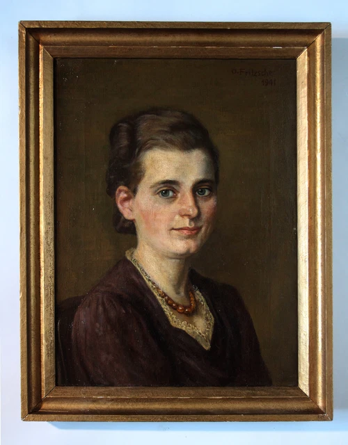 JULIUS OTTO FRITZSCHE (1872 Dresden 1948) Porträt einer jungen Dame ...