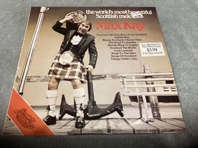 VINYL RECORD, SCOTTISH Music, Max Kay The Worlds Most Beautiful ...
