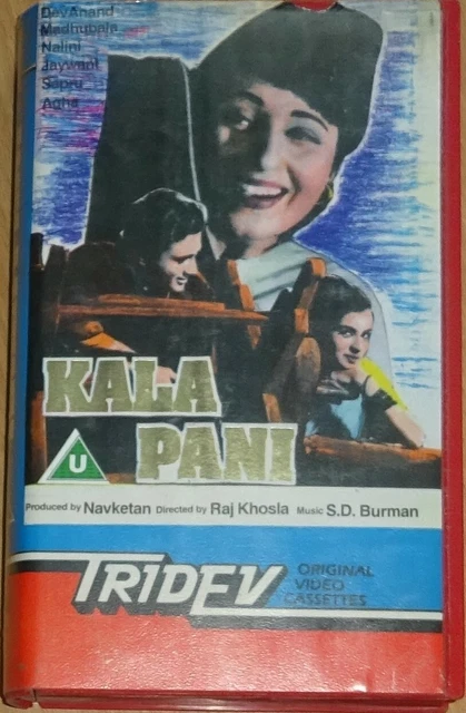 KALA PANI - VHS Video Tape Cassette Bollywood Hindi Movie Film, Dev ...