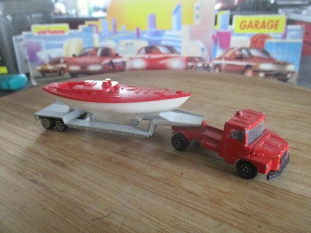 MAJORETTE -SCANIA -SEMI -Transport De Bateau -N°21502 -Ech 1/100-Made ...