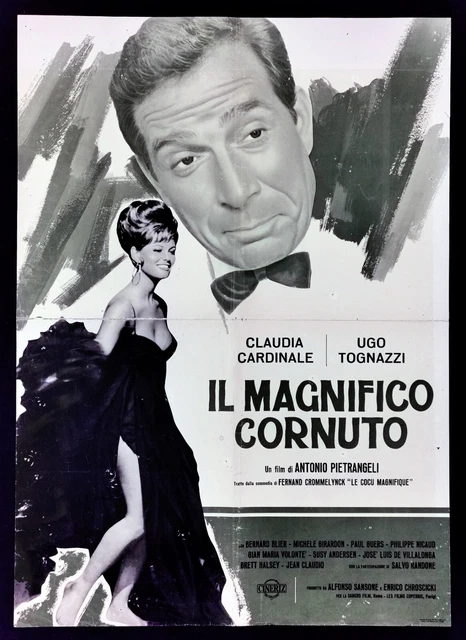 IL MAGNIFICO CORNUTO manifesto poster Claudia Cardinale Ugo Tognazzi E34 EUR 25,00 - PicClick IT