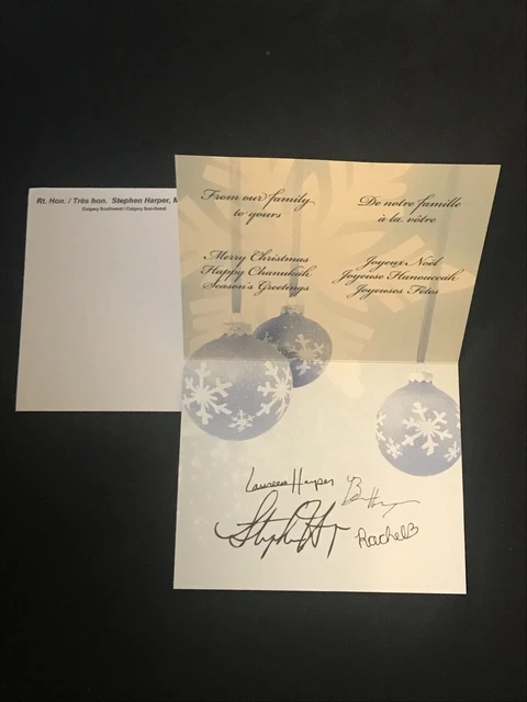CONSERVATIVE PARTY OF Canada Prime Minister Stephen Harper Christmas ...