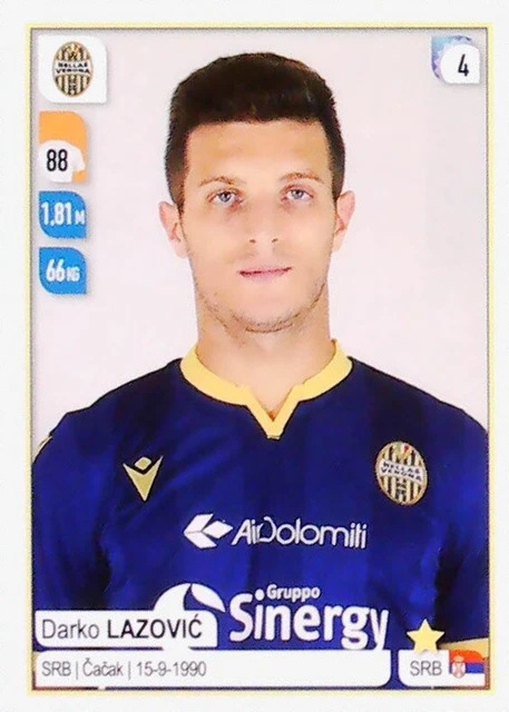 HELLAS VERONA DARCO LAZOVIC Calciatori Panini 2019-2020 Sticker Figurina 196 EUR 1,00 - PicClick FR