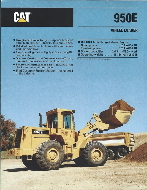 EQUIPMENT BROCHURE - Caterpillar - 950E Wheel Loader 1989 - Cover Ver 2 ...