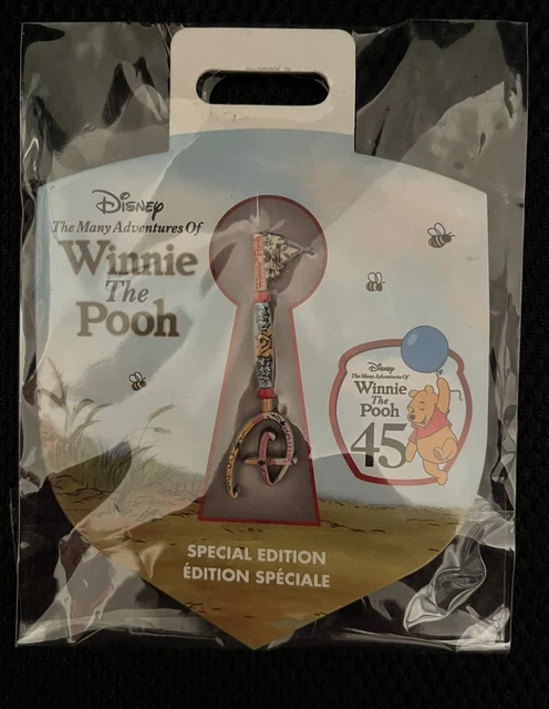 DISNEY THE MANY Adventures Of Winnie The Pooh 45th Anniversary Key Pin £6.98 - PicClick UK