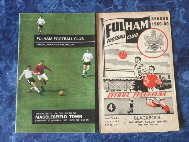 VINTAGE FOOTBALL PROGRAMMES Liverpool Fulham Palace £21.50 - PicClick UK