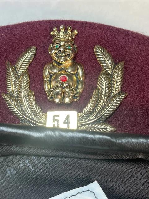 VINTAGE BERET MILITARY CAP golf ARMY Jester Medium Bancroft Wool 7-1/8 ...