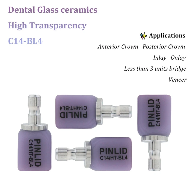 DENTAL GLASS CERAMIC Block Lithium Disilicate Emax CAD/CAM Material ...