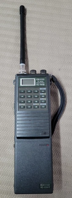 ICOM IC-M5 MARINE VHF PORTABLE RADIO - Untested- NO CHARGER $25.00 ...