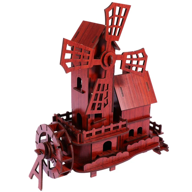 Wooden House Puzzle Wooden Assembly Model Toy 3d Wooden Jigsaw Model £