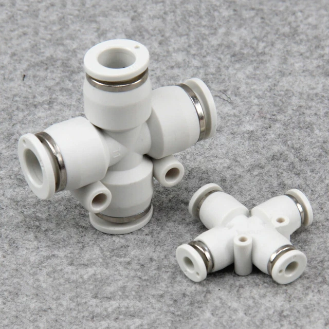 CROSS FOUR-WAY PNEUMATIC Trachea Connector PZA Four-way Quick Connector 4-12mm EUR 4,98 ...