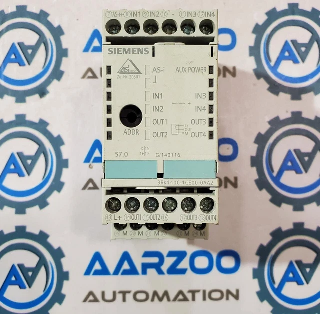 SIEMENS 3RK1400-1CE00-0AA2 I/O-SCHNITTSTELLE ASi-Modul EUR 169,91 ...