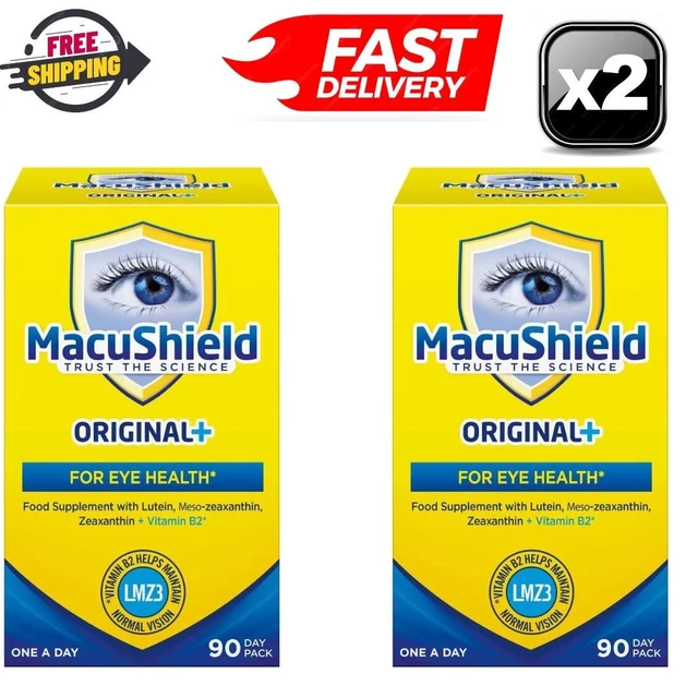 X2 MACUSHIELD ORIGINAL Plus Eye Health Supplement Capsules – 90 Days ...