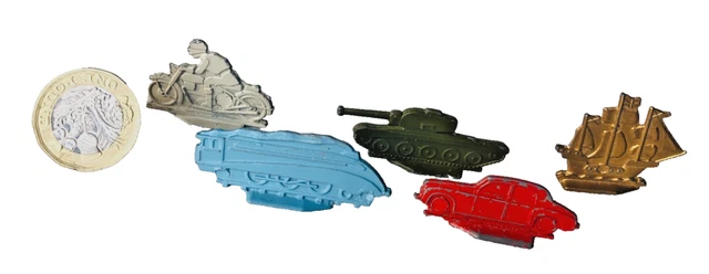 BOARD GAME MONOPOLY Metal Counters Tank Train Ship Bike Car Spares ...