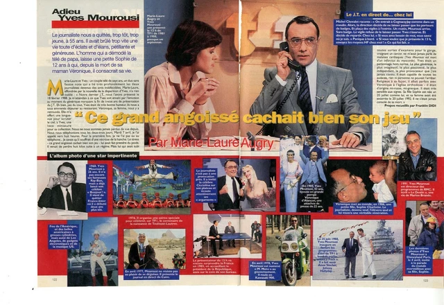 COUPURE DE PRESSE Clipping 1998 Yves Mourousi Marie Laure Augry (2 pages) EUR 5,00 - PicClick FR