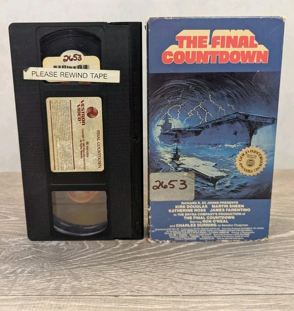 THE FINAL COUNTDOWN (VHS, 1983) WWII Vestron, Martin Sheen, Kirk ...