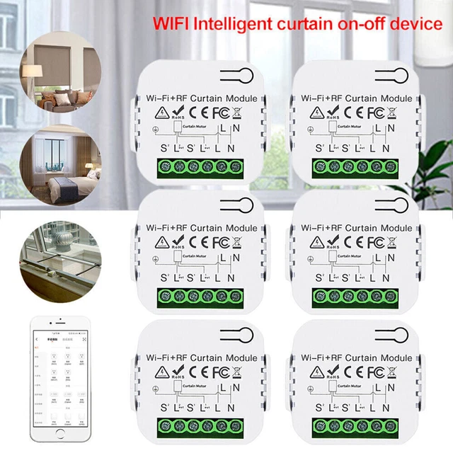 TUYA WIFI WLAN Schalter Vorhang Rolladenschalter Jalousieschalter SMART ALEXA DE EUR 14,99 ...