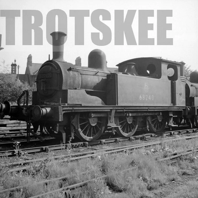 LARGER NEGATIVE BR British Railways Steam Loco 68240 Class J71 1956 ...