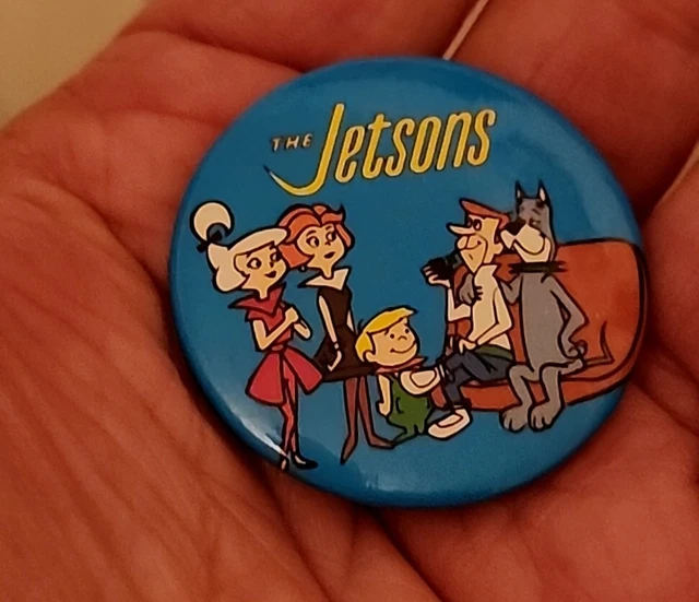 VINTAGE 1983 HANNA Barbera The Jetsons Cartoon Button Pin Astro The Dog ...