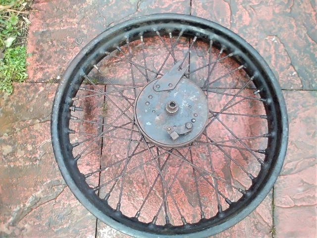 VINTAGE TRIUMPH FRONT wheel 1928/29 model NSD, CSD, P, £100.00 ...