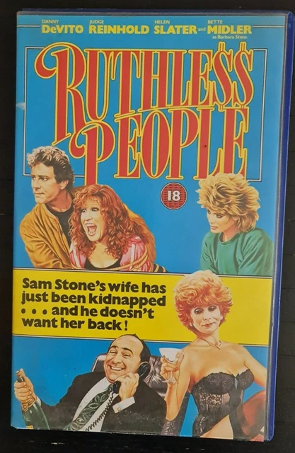 RUTHLESS PEOPLE- VHS Bette Midler ,Danny DeVito, Judge Reinhold £10.00 ...