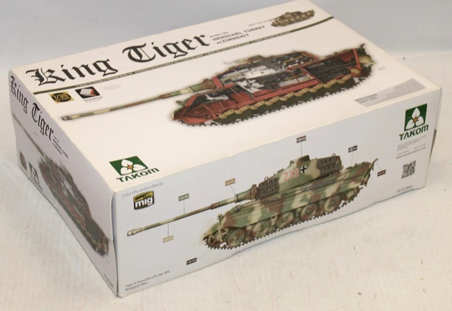 TAKOM KING TIGER Sd.Kfz.182 Henschel Turret WWII German Tank Model Kit ...