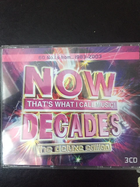 NOW THAT’S WHAT I Call Music Decades 60 No.1 Hits From 83-03 Used ...