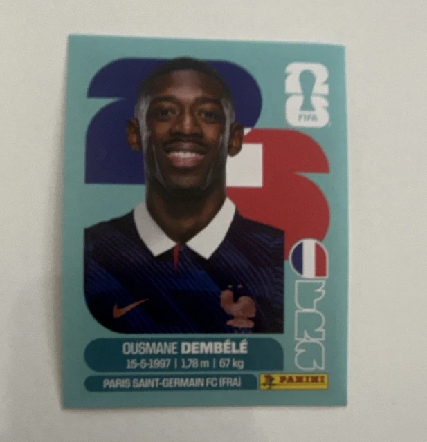 PANINI FIFA WORLD Cup 2026 Sticker FRA 15 Ousmane Dembélé PSG Portrait ...