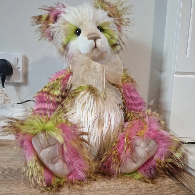 CHARLIE BEARS 2025 - Miss Johnson - Plush Collection - Bight Pink Green ...