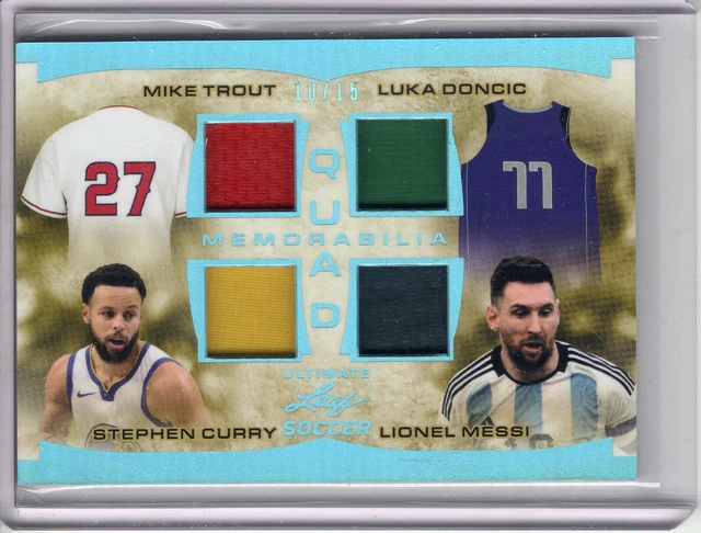 2022-23 LEAF ULTIMATE Mike Trout/Luka Doncic/Stephen Curry/Lional Messi ...