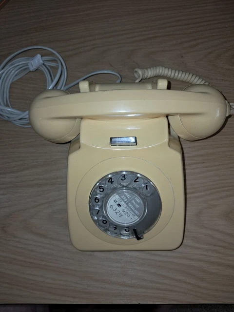 CREAM DAIL 1980S Post Office/BT telephone. Very good for an original ph ...