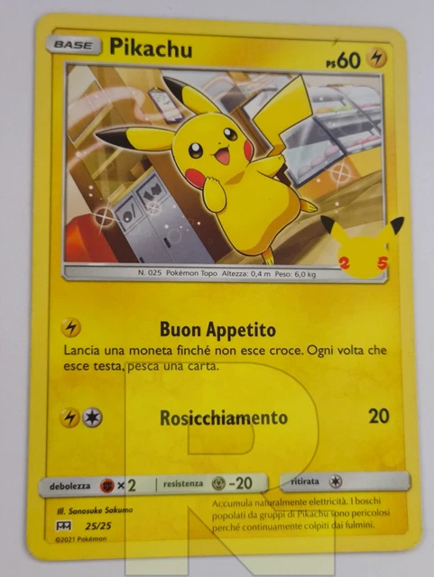 PIKACHU ® MCDONALD'S Promo 25/25 ® 25th Anniversary ® Italiano ® Good ...