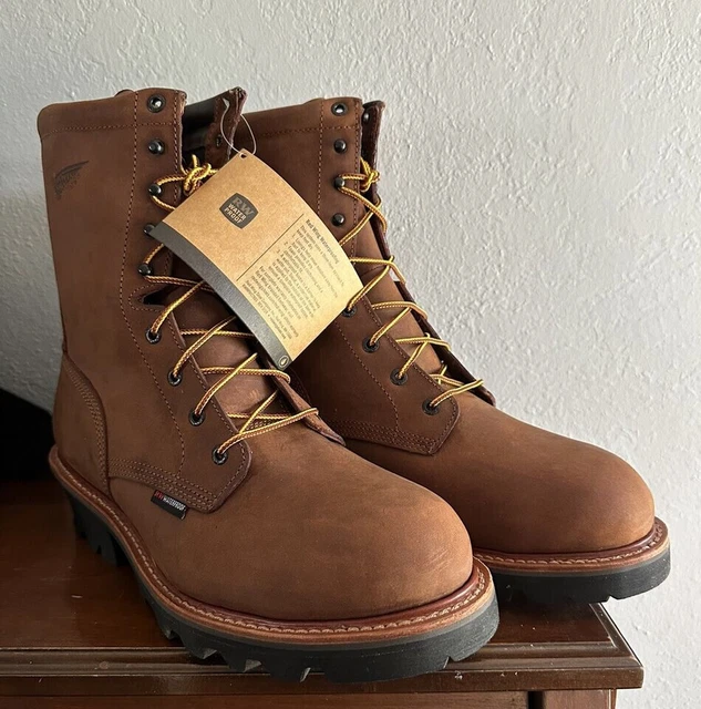 RED WING 4417 LoggerMax Mens 11 2E 9" Safety Toe Waterproof Insulated ...
