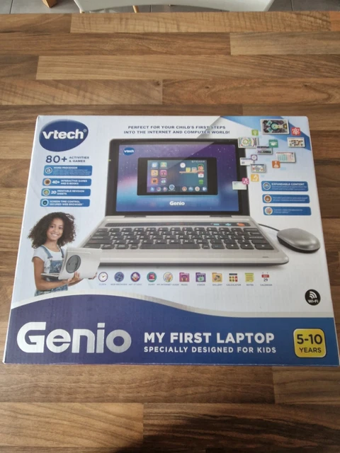 VTECH GENIO MY First Laptop, Silver, Educational Laptop for Kids 5-10 £ ...