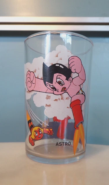 VERRE À MOUTARDE-ASTRO & URANIE-asroboy-le petit robot-1982 1984 EUR 8 ...