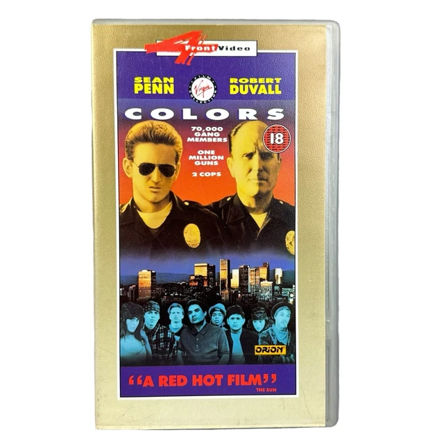 COLORS VIDEO VHS Film Vintage Movie Action Film Cert 18 1990 £25.00 ...