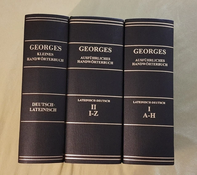 GEORGES - AUSFÜHRLICHES Handwörterbuch Deutsch-Lateinisch / Lateinisch ...