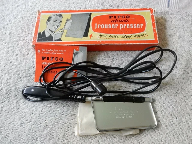VINTAGE TROUSER PRESS 1950's PIFCO electric £2.50 - PicClick UK