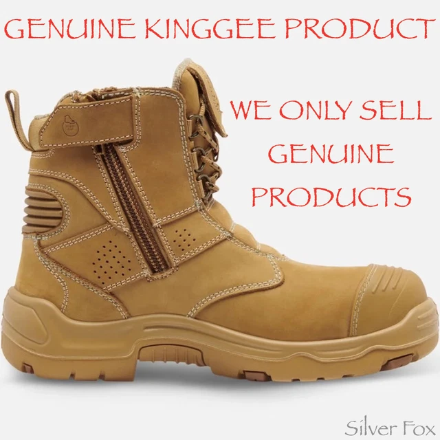 KINGGEE KING GEE K28012 Bennu Pro 6 Womens Zip Side Steel Toe Safety ...