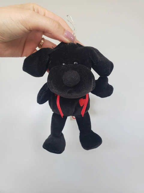 RARE VINTAGE HUMATT LOTS OF LOVE Small PUPPY DOG Soft Toy Plush Red ...