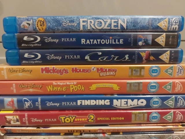 PACK DISNEY DVD & Blu-ray x 11 films d'animation Bluray Pixar EUR 16,27 ...