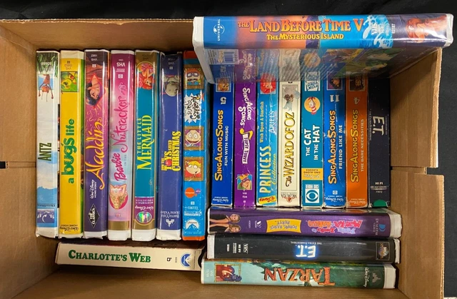 1980S'-90S' ASSORTED DISNEY & Kids Movie VHS Lot #1 (19) Rugrats ...