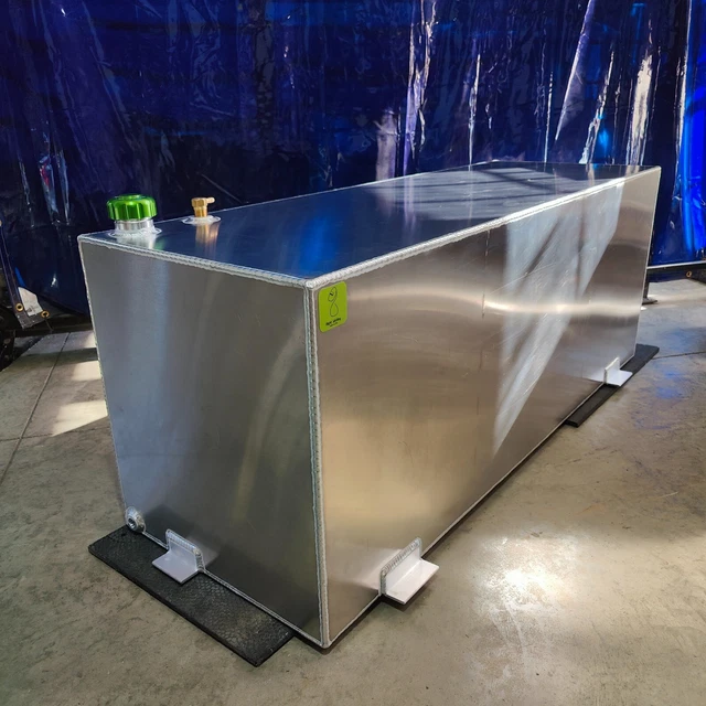 DIESEL FUEL AUXILIARY Tank Aluminum 80 Gallons Custom Fabricated Brand ...