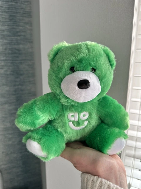 AO GREEN TEDDY Bear Soft Plush Toy 7” 20cm new no tag £7.73 - PicClick UK