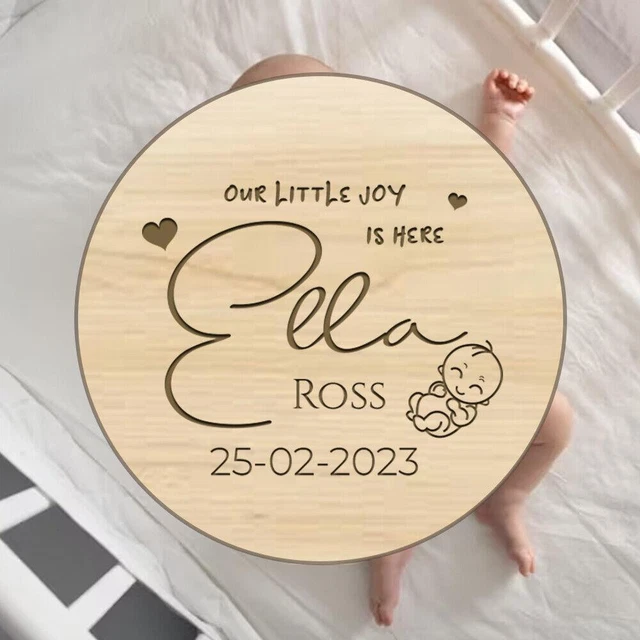 PERSONALISED PREGNANCY ANNOUNCEMENT Sign Wooden Plaque Baby Due Coming ...