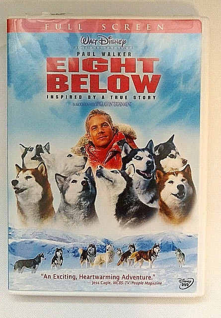 WALT DISNEY'S EIGHT BELOW DVD starring Paul Walker-Full Screen- Used ...