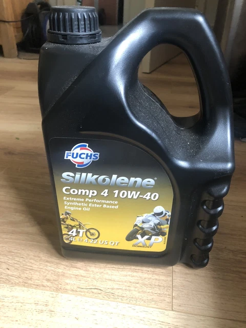 FUCHS SILKOLENE COMP 4 10w-40 XP 4 Litres 4-stroke engine oil 10W40 4L ...